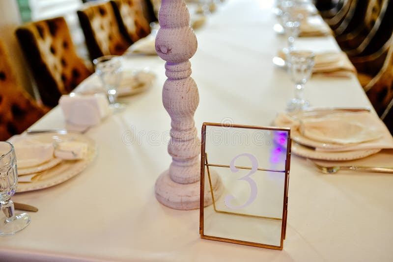 Wedding table number stock photo. Image of beautiful - 183047642