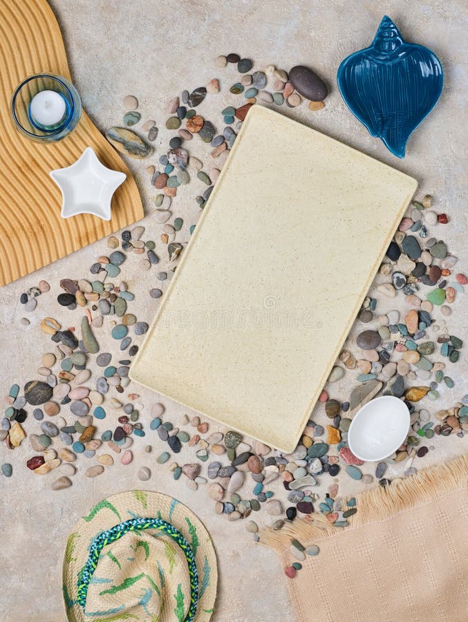 Table Setting in a Marine Style on the Theme of a Picnic by the Sea ...