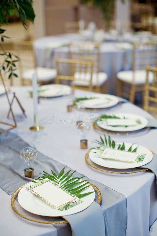 Table Setting with Mockup Menu Card Stock Image - Image of candle, bali ...