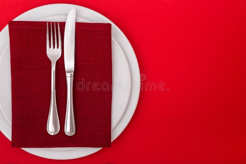 Table Setting with Plate, Fork, Knife, Spoon and Stock Photo - Image of ... Table Setting with Plate, Fork, Knife, Spoon and Stock Photo - Image of ...
