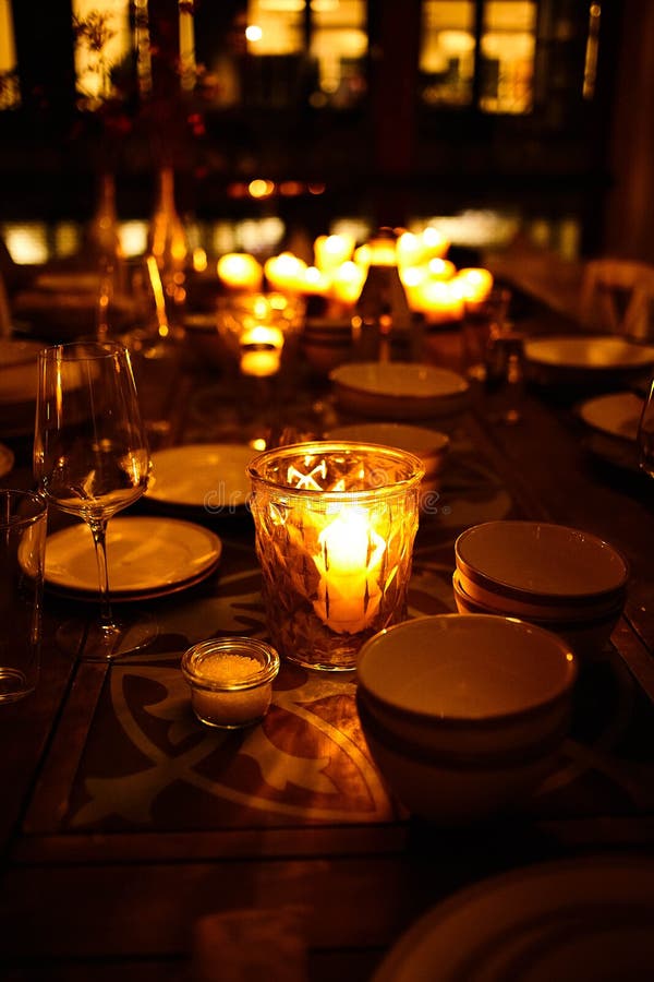 Table Setting at a Restaurant 2 Stock Photo - Image of dining, china ...