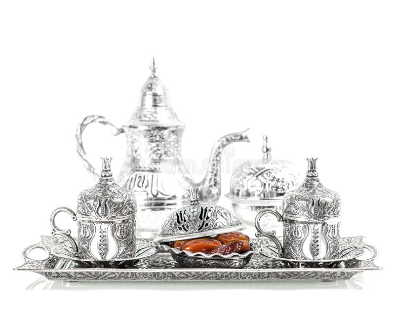 Turkish Tea Table Delights Ramadan Kareem Eid Mubarak Stock Image ...