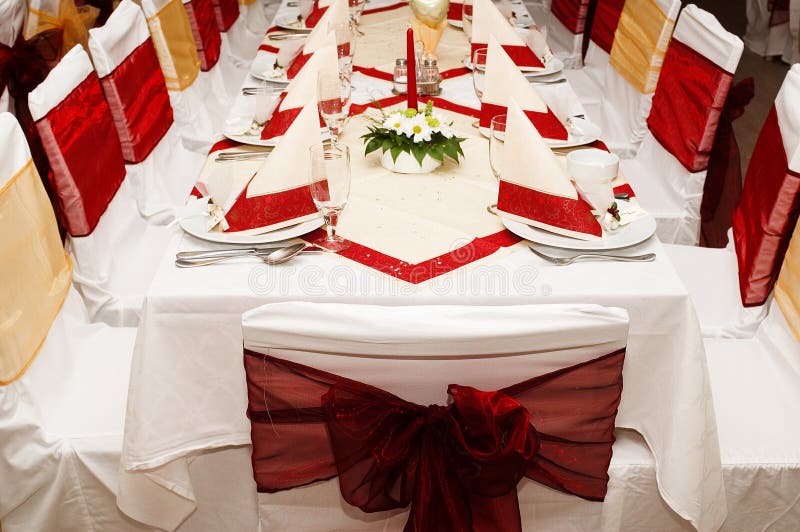 Chinese wedding table set stock image. Image of banquet - 20088433