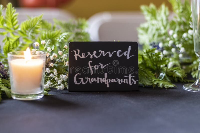 Table Setup for a Low-key Wedding Stock Image - Image of decoration ...