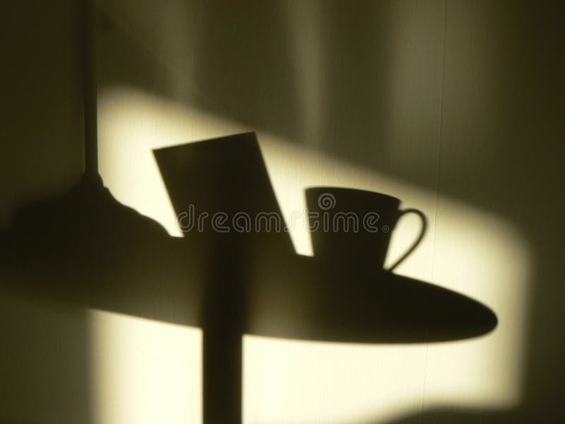 Table Shadow on Wallpaper stock photo. Image of wallpaper - 21097652