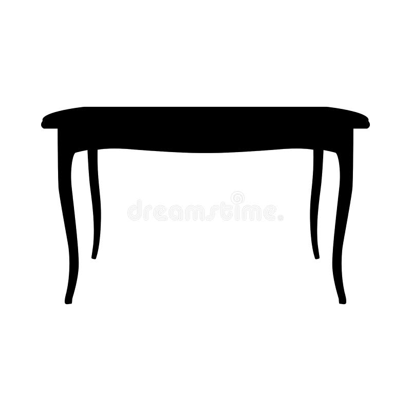 Furniture silhouette set stock vector. Illustration of desk - 14512923