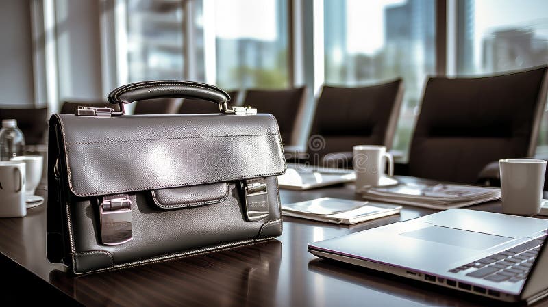 Table silver briefcase stock illustration. Illustration of silver ...