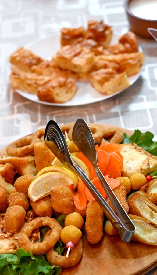 Table with Snacks, Catering for a Wedding, Various Catering Food, Stock ...