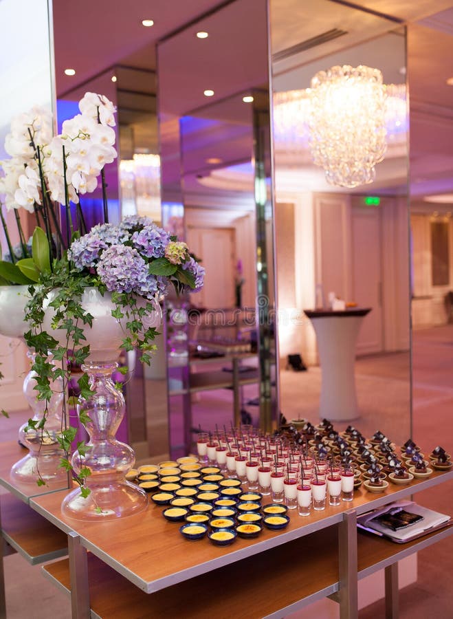 Table with Snacks and Cocktails. Stock Photo - Image of cold, gourmet ...