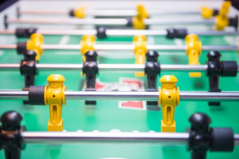 Table Soccer or Football Kicker Game Stock Image - Image of match ...