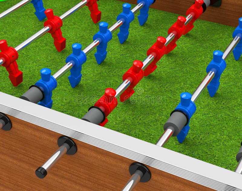 Table soccer stock illustration. Illustration of play - 48778019