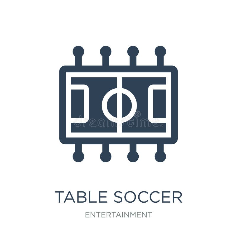 Table Soccer Icon in Trendy Design Style. Table Soccer Icon Isolated on ...