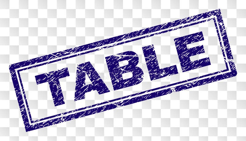 Grunge TABLE Rectangle Stamp Stock Vector - Illustration of imprint ...