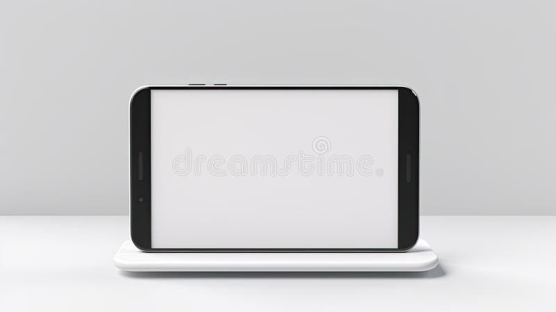 Table technology white stock illustration. Illustration of depicts ...
