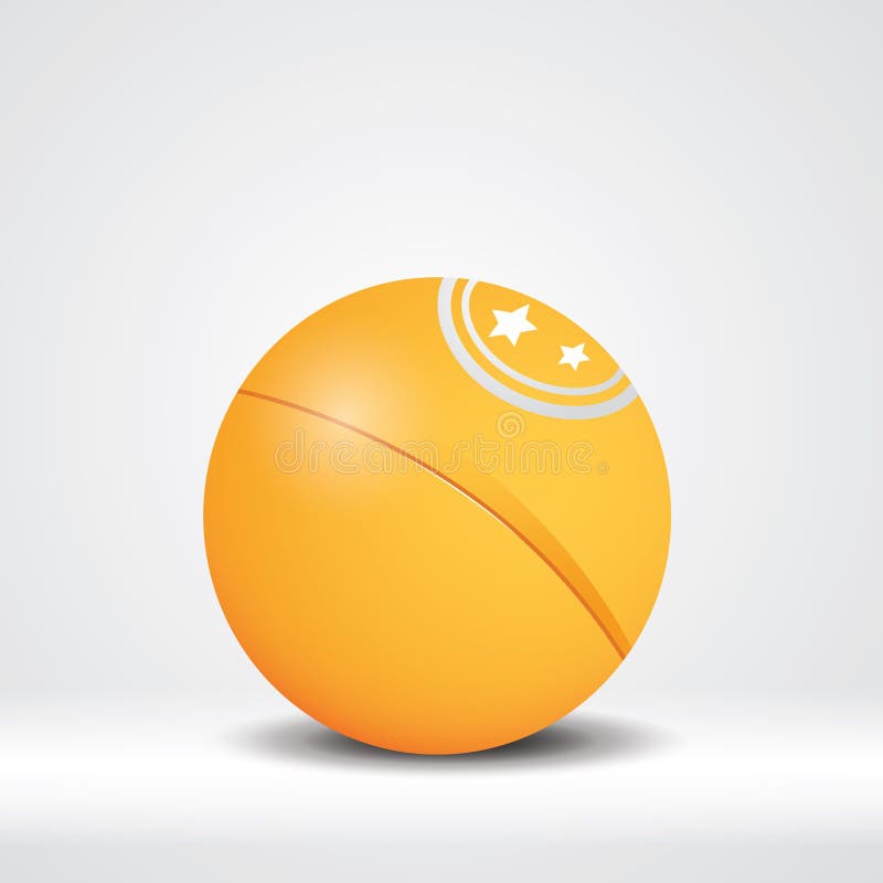 Table Tennis Ball. Vector Illustration Decorative Design Stock Vector ...