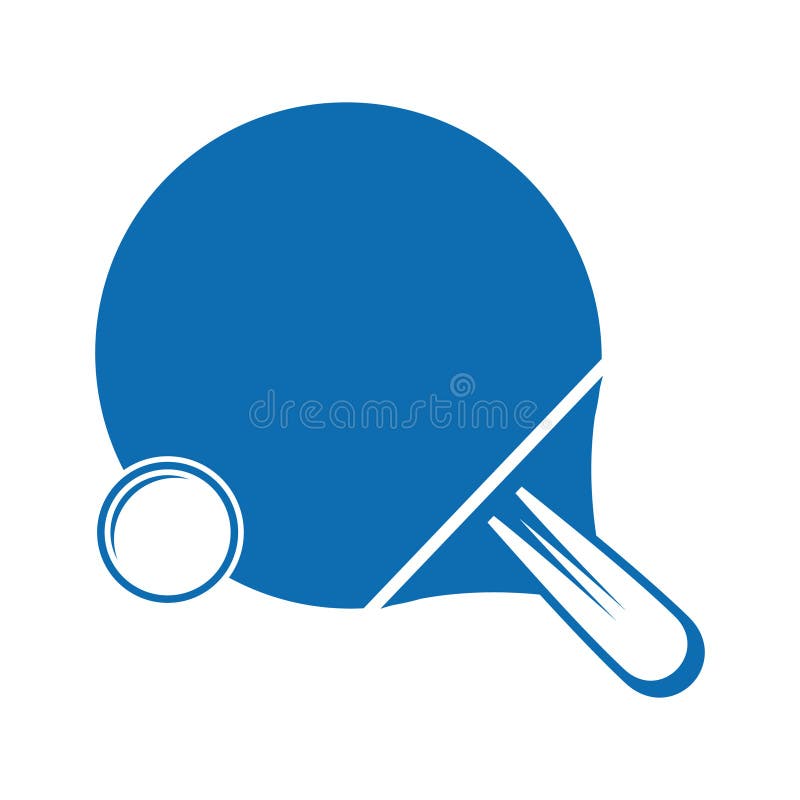 Table Tennis Bat and Ball. Vector Illustration Decorative Design Stock ...