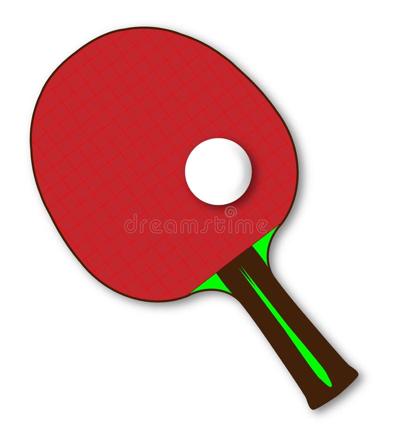 Table Tennis Bat stock illustration. Illustration of vector - 76650112
