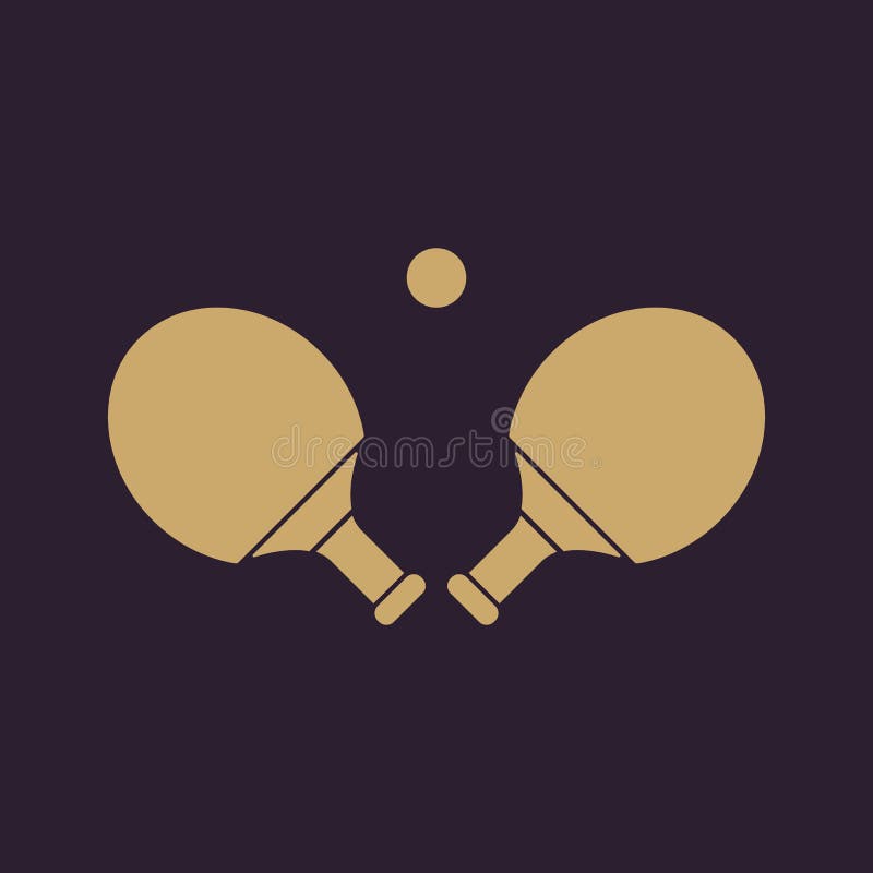 The Table Tennis Icon. Ping Pong Symbol Stock Vector - Illustration of ...