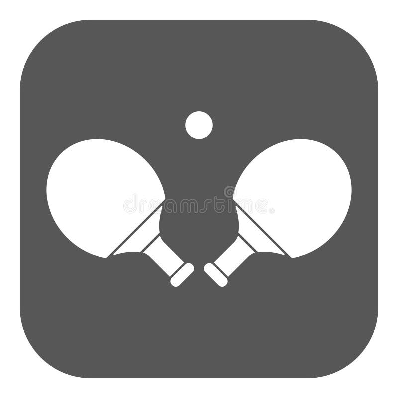 The Table Tennis Icon. Ping Pong Symbol Stock Vector - Illustration of ...