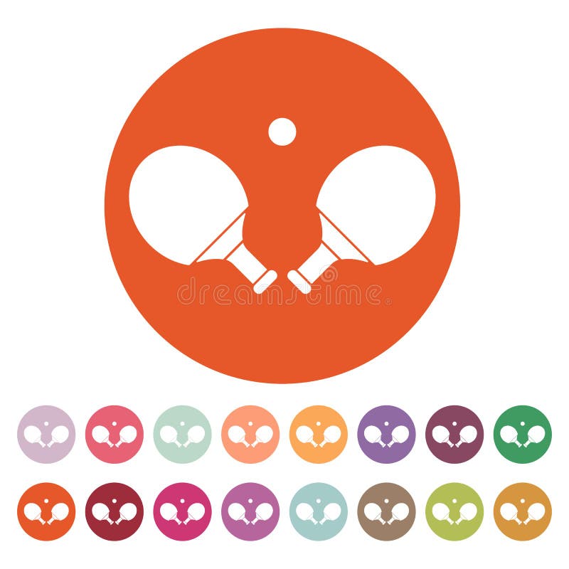 The Table Tennis Icon. Ping Pong Symbol Stock Vector - Illustration of ...