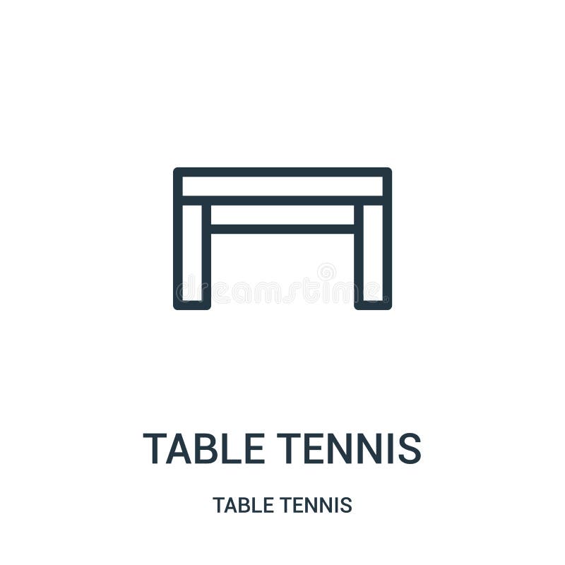 Table Tennis Icon Vector from Table Tennis Collection. Thin Line Table ...