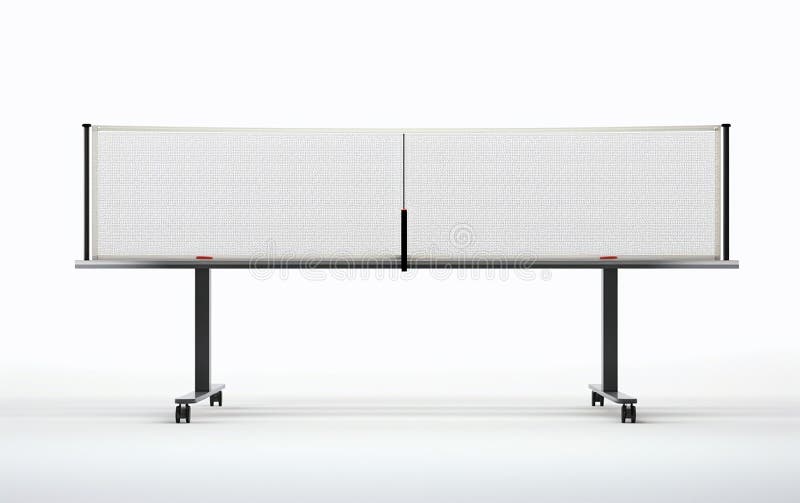 Table Tennis Net on White Background Stock Illustration - Illustration ...