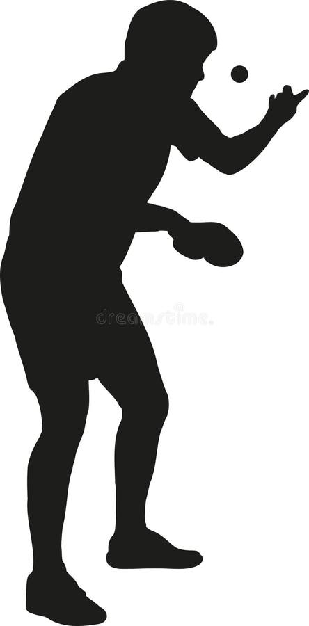 Table Tennis Ping Pong Player Stock Vector - Illustration of logo, ping ...