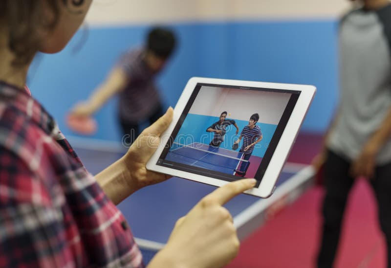 Table Tennis Ping-Pong Sport Activity Concept Stock Photo - Image of ...