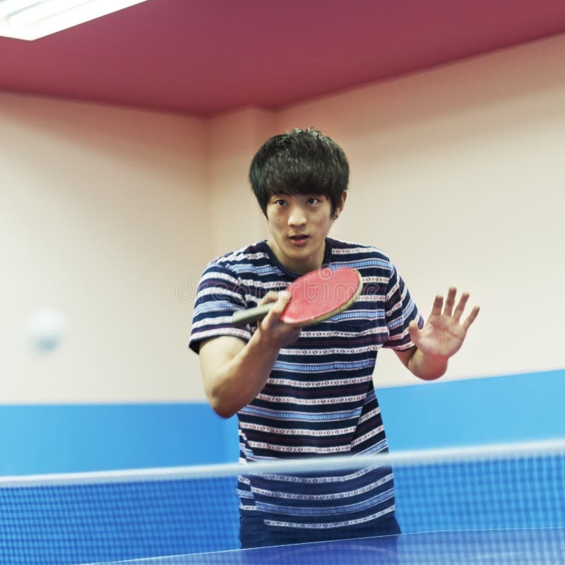 Table Tennis Ping-Pong Sport Activity Concept Stock Photo - Image of ...