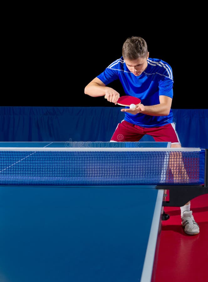 Table Tennis Player Isolated Stock Image - Image of olympic, ball: 47627059