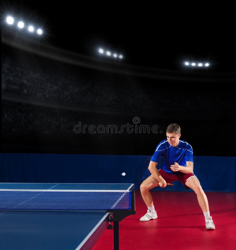 Table tennis player stock photo. Image of competition - 53842406