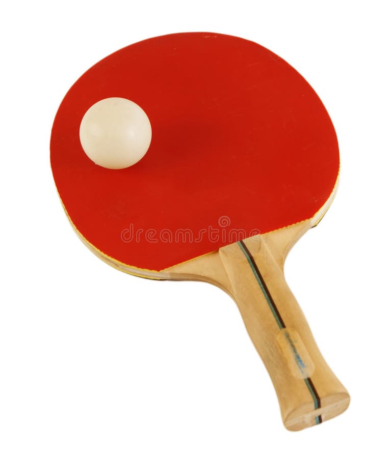 Table Tennis Ball and Racket Stock Photo - Image of ball, tennis: 17505640