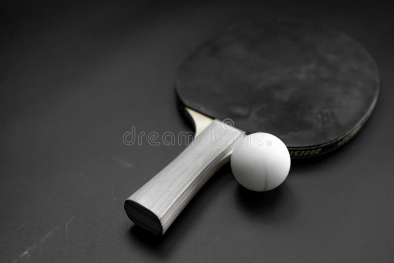 Table Tennis Racket and Ball Stock Photo - Image of ball, game: 204932000