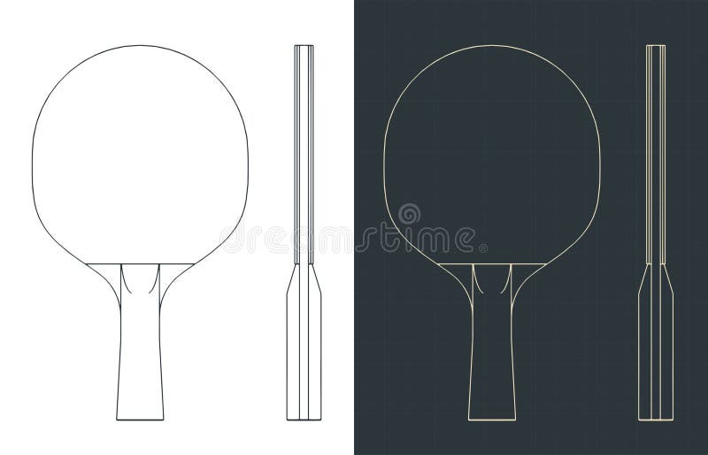 Racket Blueprints Stock Illustrations – 2 Racket Blueprints Stock ...
