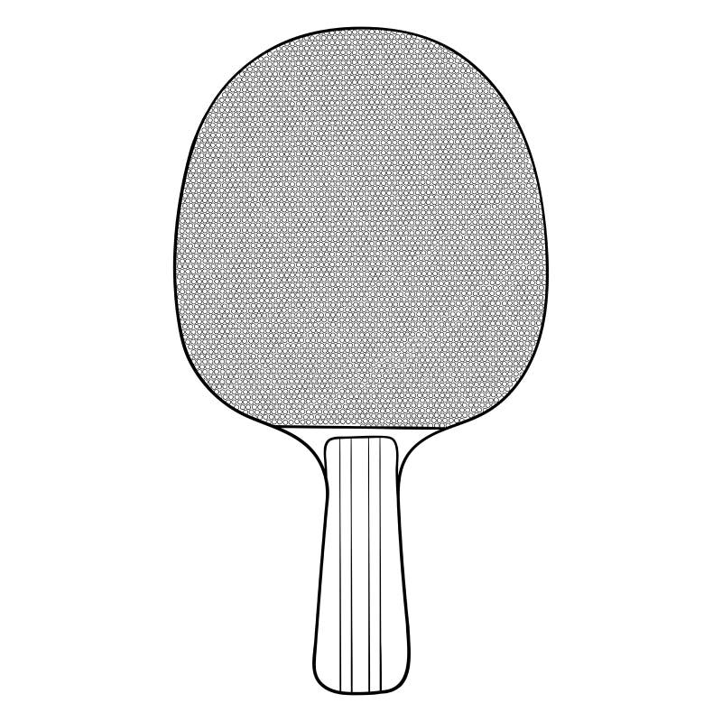 Tennis Racket. Hand Drawn Sketch Stock Vector - Illustration of play ...