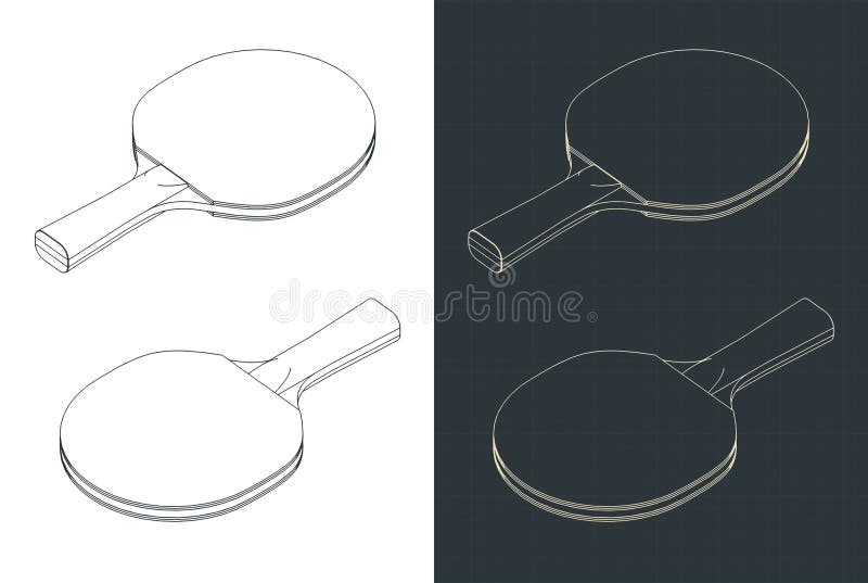 Racket Blueprints Stock Illustrations – 3 Racket Blueprints Stock ...