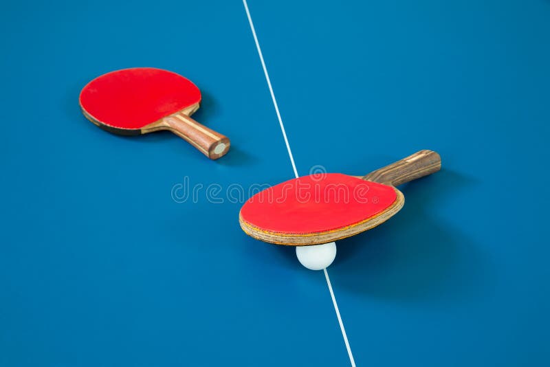 Rackets for table tennis stock image. Image of tabletennis - 184723397