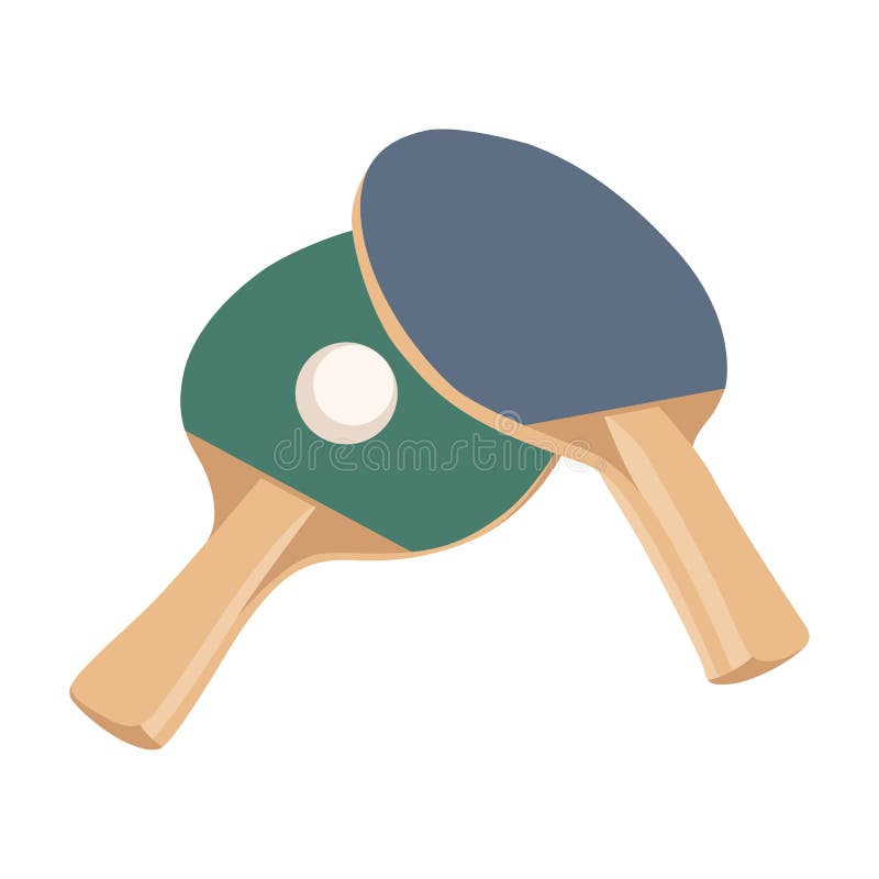 Table Tennis Rackets Vector Illustration Flat Style Stock Vector ...