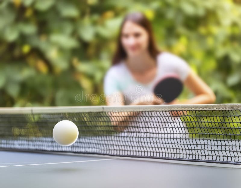 Table tennis scenery stock illustration. Illustration of closeup ...