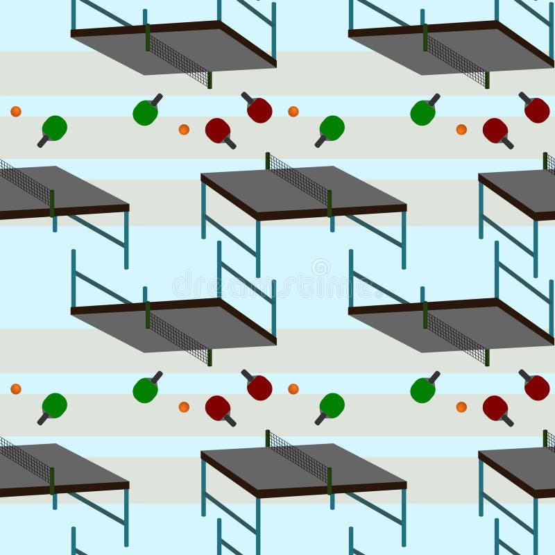 Table Tennis Seamless Background Design Stock Illustration ...