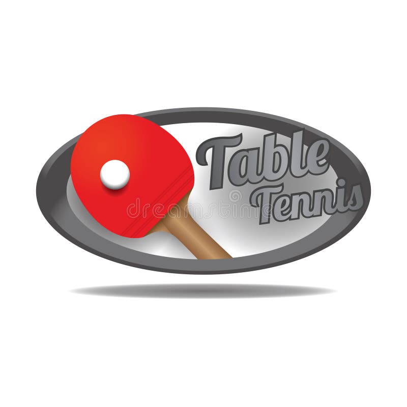 Table Tennis. Vector Illustration Decorative Design Stock Vector ...
