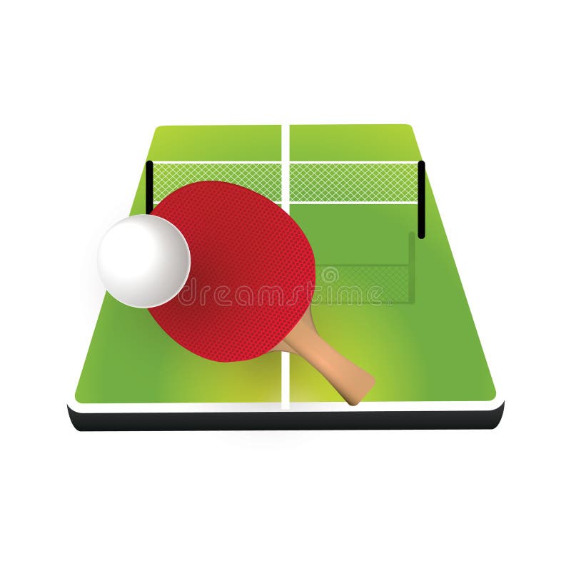 Table Tennis. Vector Illustration Decorative Design Stock Vector ...
