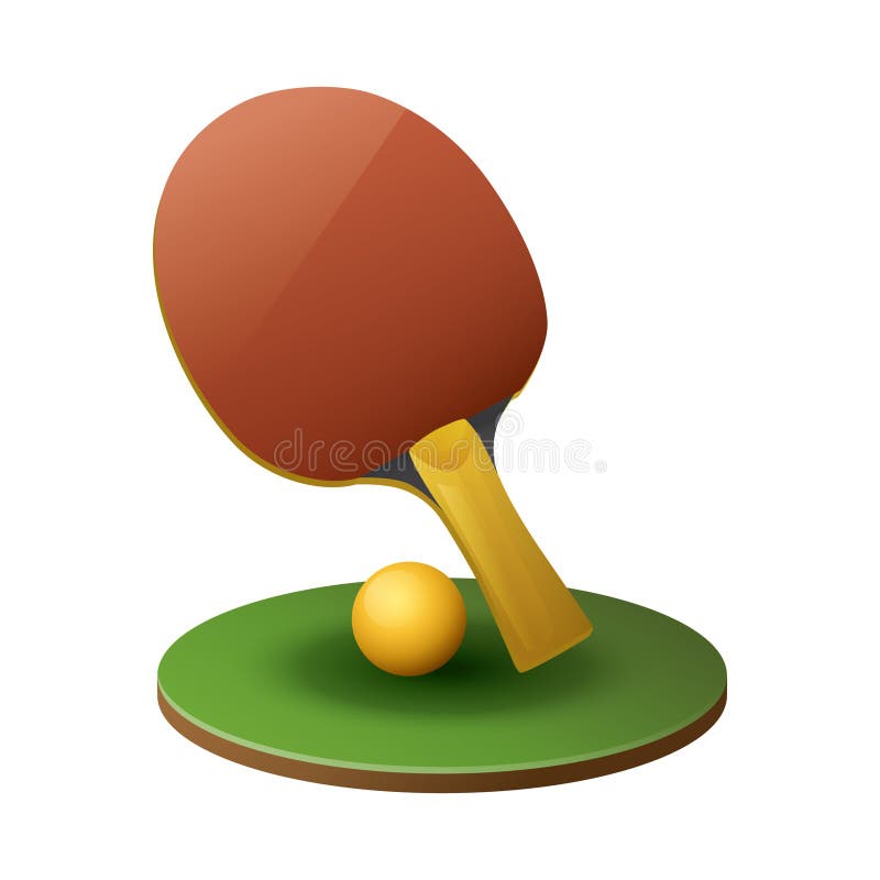Table Tennis. Vector Illustration Decorative Design Stock Vector ...