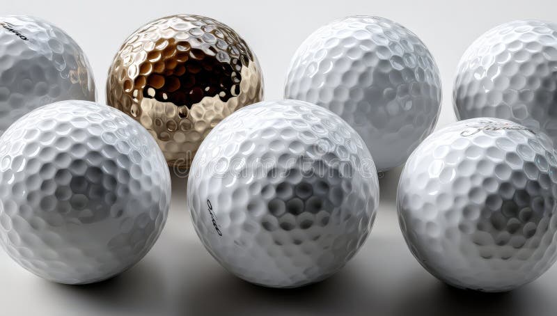 On a Table, There Exists a Stack of Perfectly Arranged White Golf Balls ...