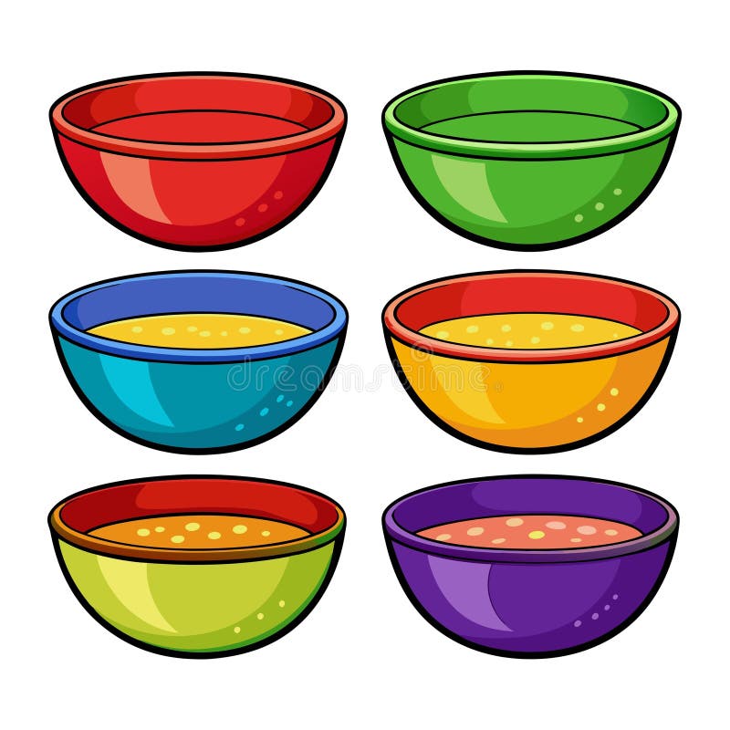 Colorful Bowls with Various Food Types are on the Table Stock ...