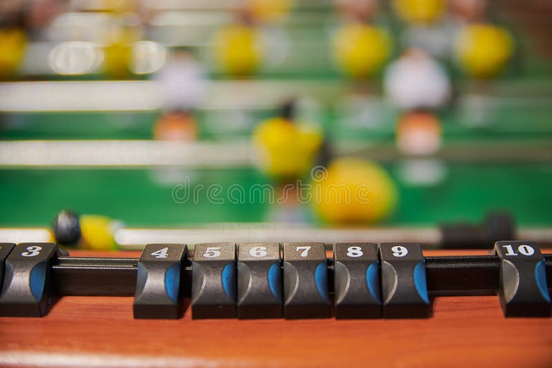 Table To Indicate the Score in Table Football. Table Soccer Stock Photo ...