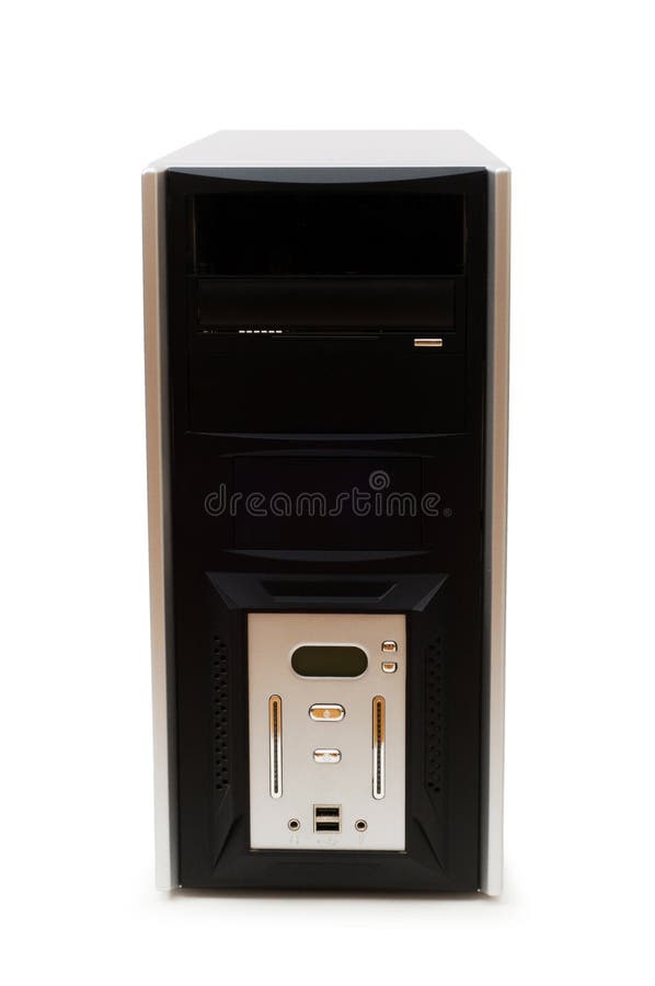 Table-top computer case stock image. Image of equipment - 6395857