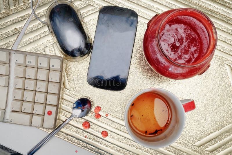 Work Place in Mess stock image. Image of view, table - 114394205