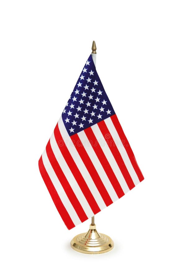 Table-top flag of USA stock image. Image of closeup, patriot - 1608959