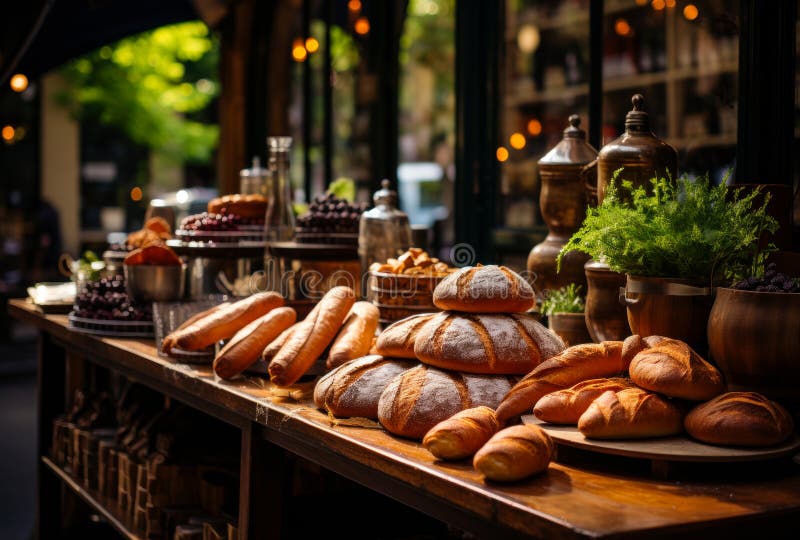 A Table Topped with Lots of Bread and Pastries. a Delicious Assortment ...